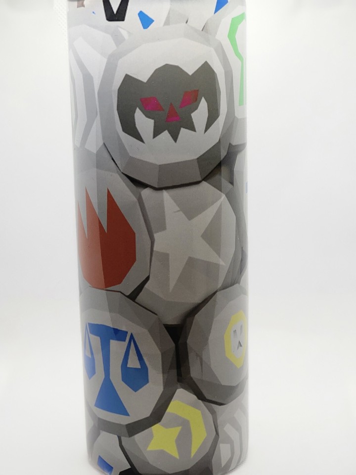 20oz skinny tumbler OSRS Runes Design - Fully Sublimated - Includes ...