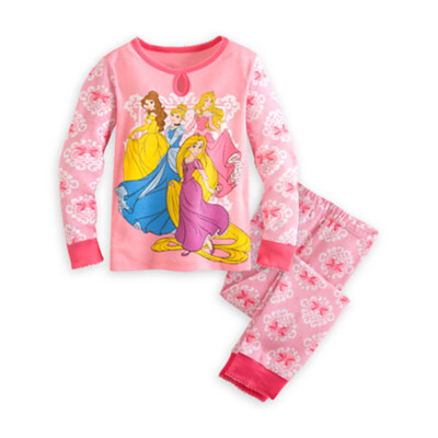 [Disney Store] Disney Princess Long Sleeve PJ PALS for Girls - New | eBay