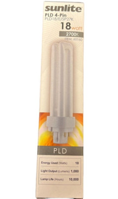 PLD 18/E/SP27K 4-Pin Light Bulb Fluorescent Sunlite 18 Watt Item ...