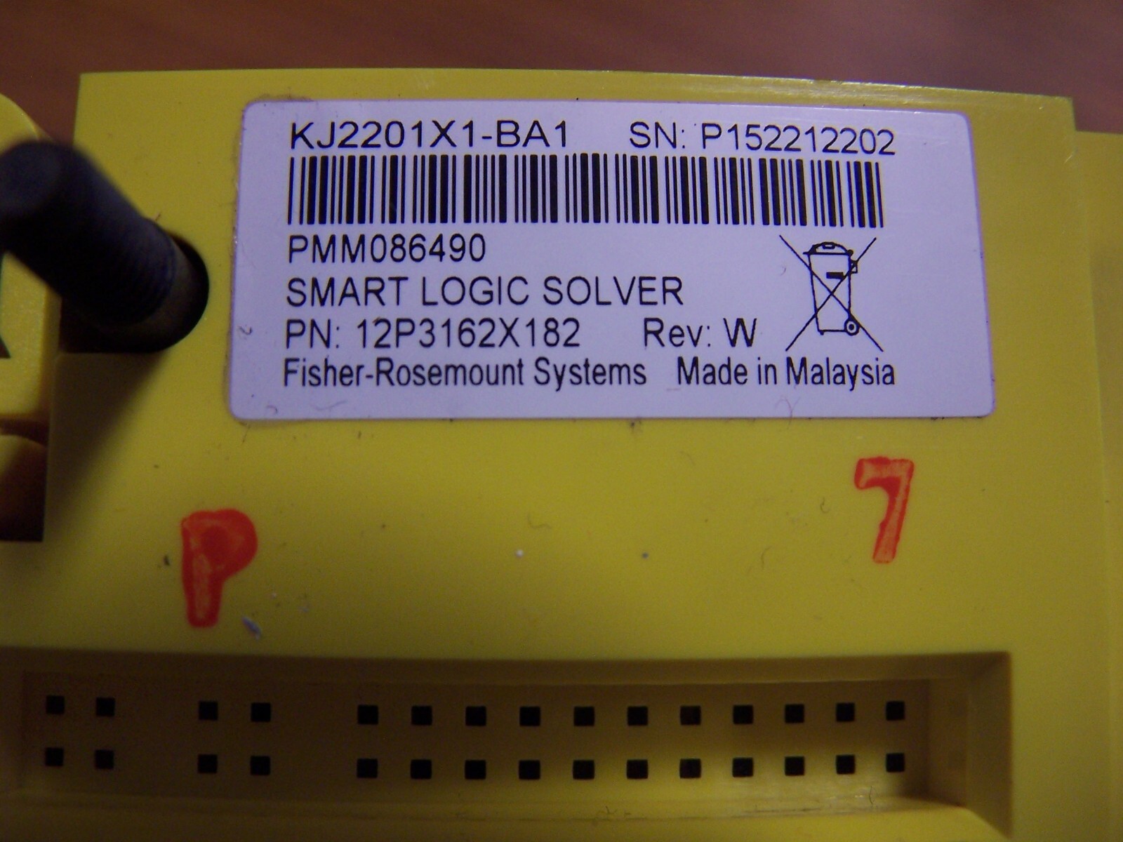 FISHER ROSEMOUNT DELTAV SLS1508 KJ2201X1-BA1 SMART LOGIC SOLVER W ...