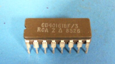 LOGIC IC 4000 CD40161BF/3 RCA LOGIC IC 4000 40161 RCA 40161 CD40161BF3 ...