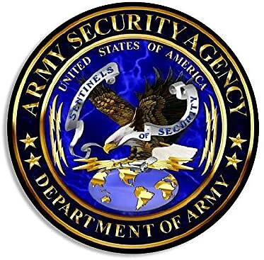 4 inch Magnetic Round Army Security Agency ASA Seal MAGNET (logo) Army ...
