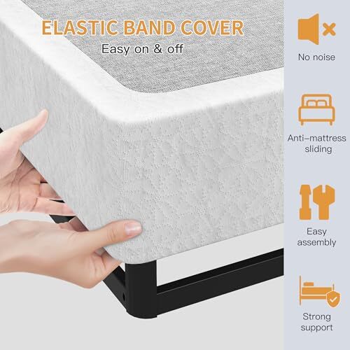 Full Size Box Spring, 7 Inch Full Size Box Spring Only, 3000 lbs Heavy ...