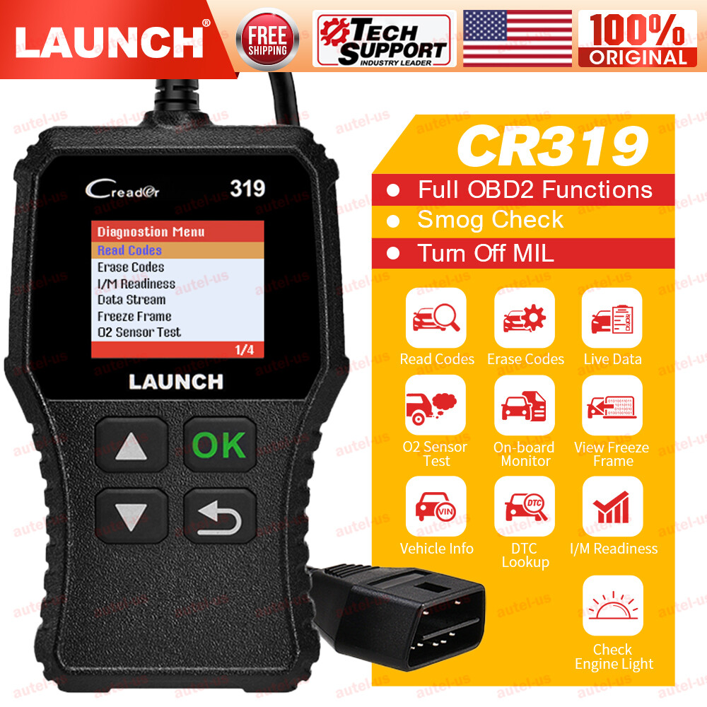 Launch CR319 OBD2 EOBD Scanner Car Code Reader Auto Check Engine ...