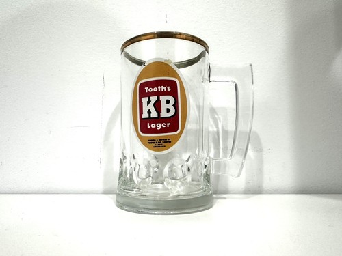 Tooth’s KB Lager Beer Mug Gold Rim Vintage Collectible Good Condition ...