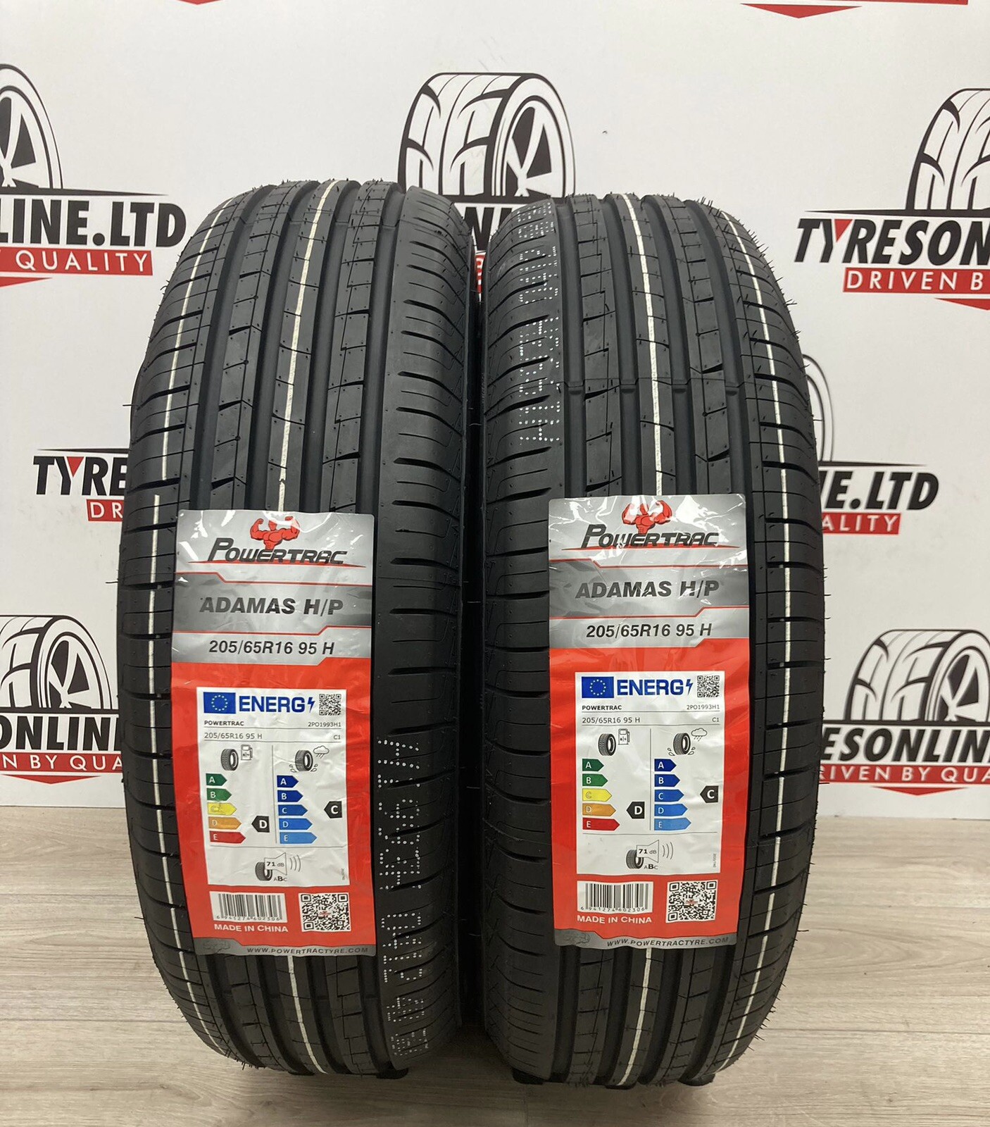 2 X 205 65 16 POWERTRAC 205/65R16 95H BRAND NEW M+S HIGH QUALITY TYRES ...