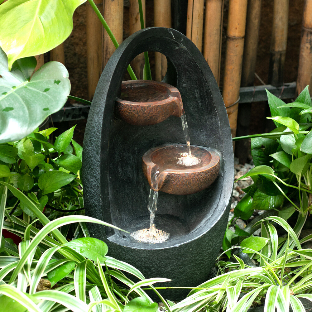 Indoor Led Water Feature Indoor Outdoor Water Fountain Garden Electric