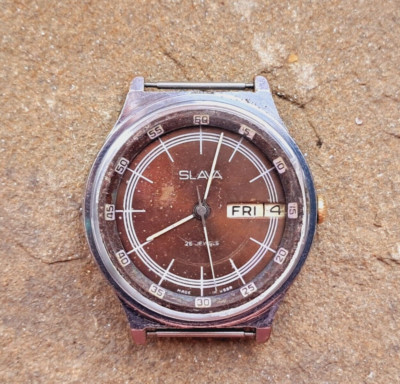 Rare Vintage Slava Watch Made in USSR Soviet Russia Watch Soviet Union ...