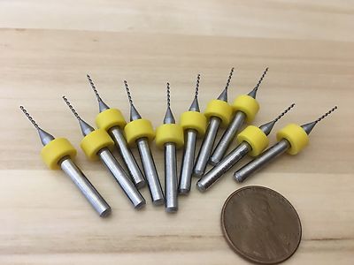 10 Pieces .4mm Micro Drill Bits 3D Printer Nozzle Cleaning PCB kit ...
