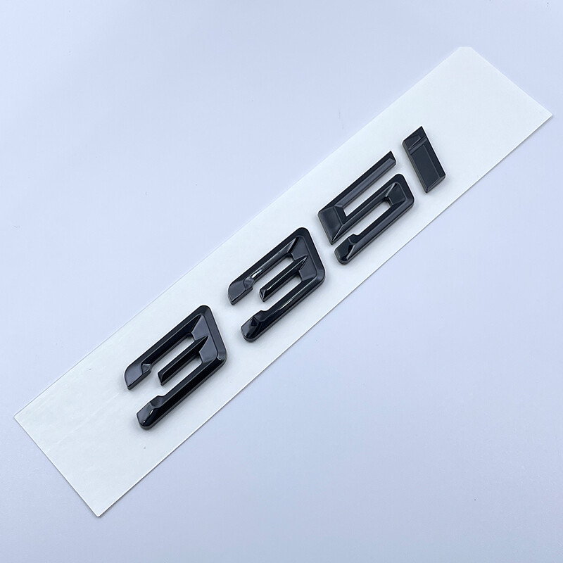 Gloss Black Trunk Emblem Badge Rear Letters 335i fits BMW E90 E92 F30 3 ...