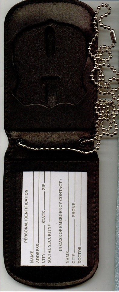 New York/New Jersey Police Shield/ID Card Neck Hanger (Badge/ID Not ...