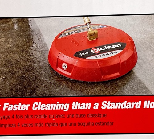 15” Inch EZ Clean Pressure Washer Surface Cleaner Attachment 2500-3300 ...