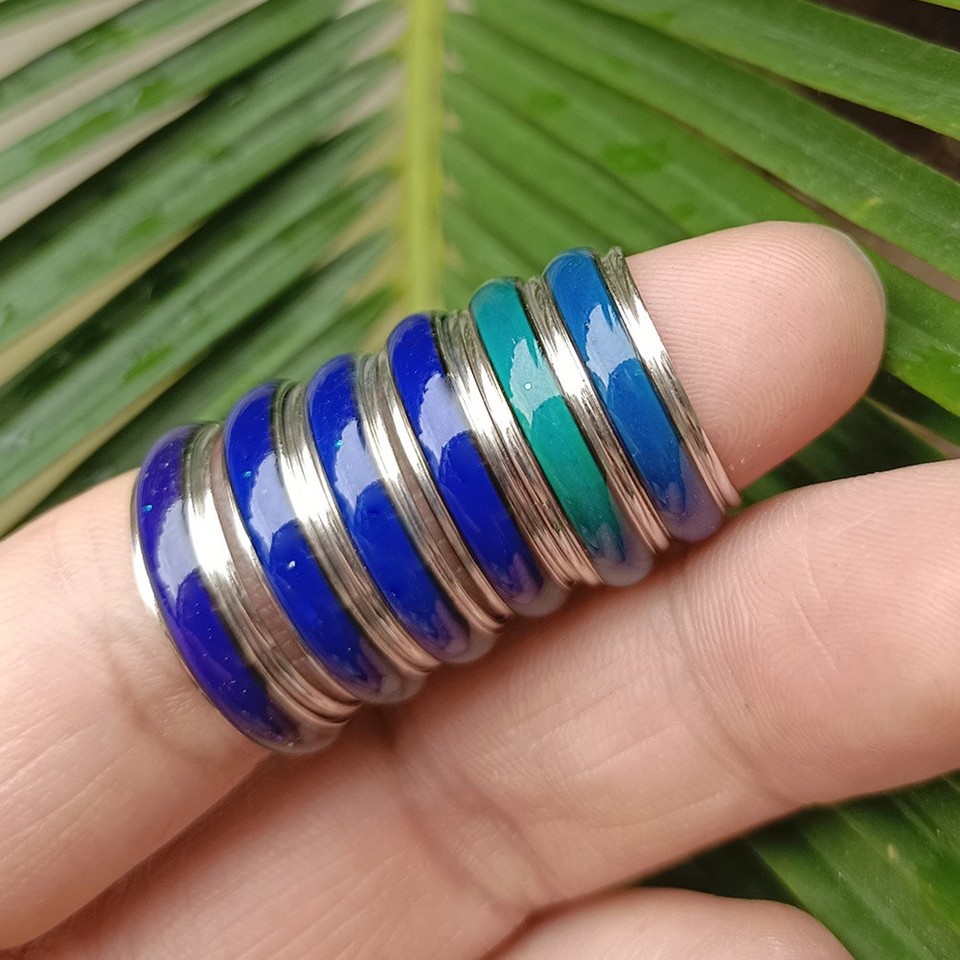Fashion Color Change Copper Mood Band for Women Men Kids | eBay