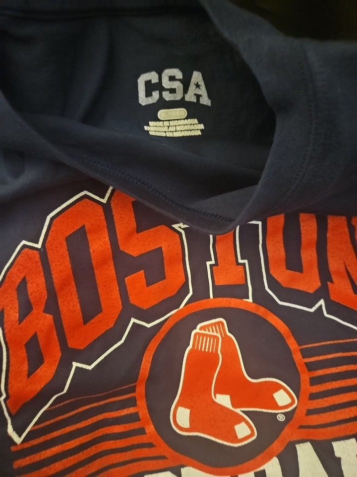 Nwt Boston Red Sox Baseball Tshirt For Men Blue Size XL | eBay UK