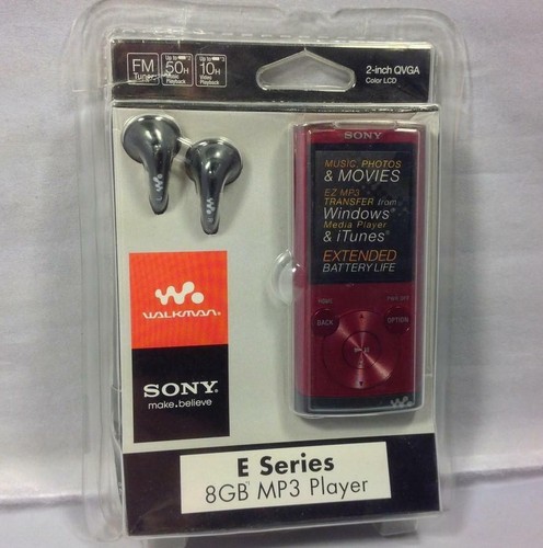 Sony Walkman 8 GB Digital Music Player - Red (NWZ-E354/RMC2 ...