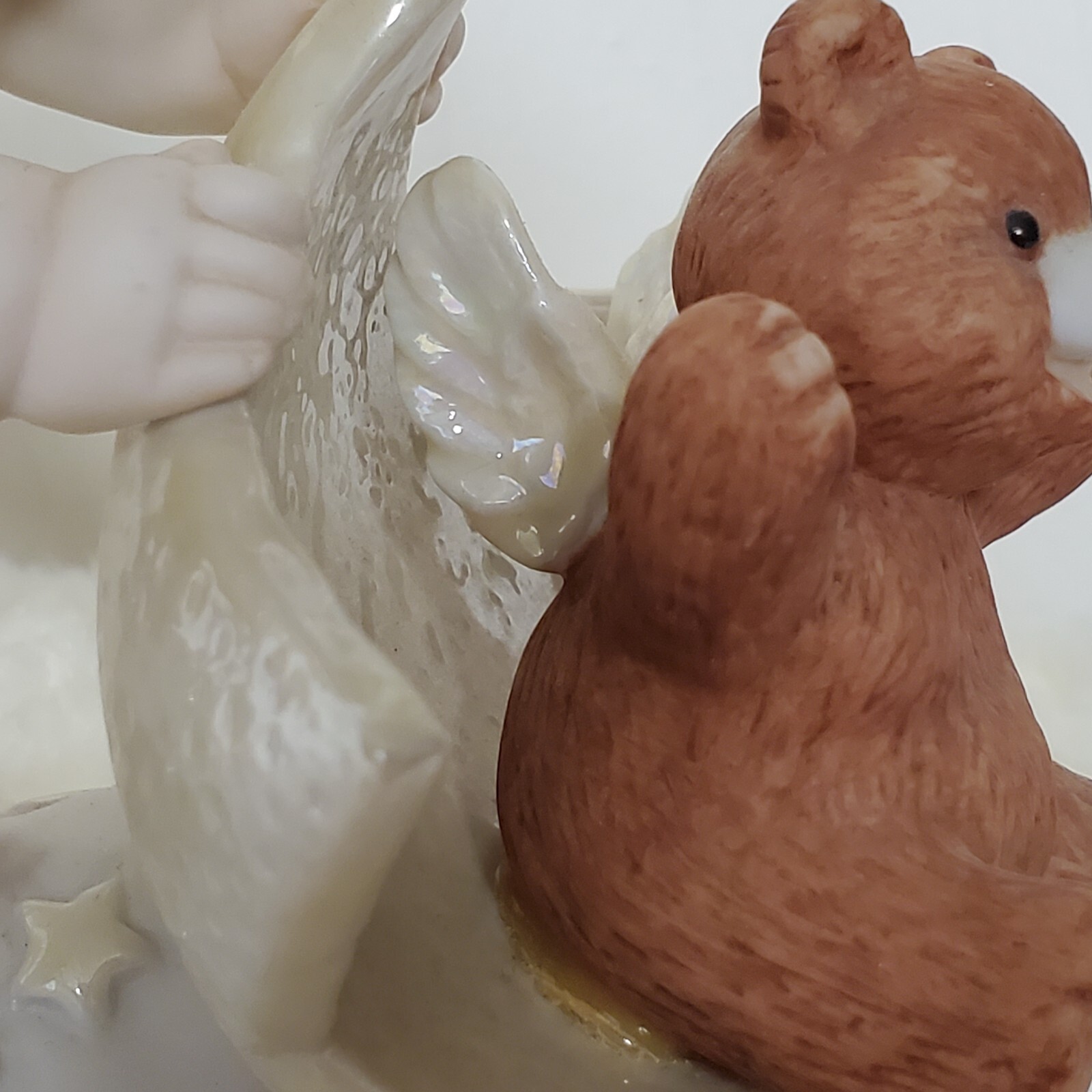 Fitz & Floyd Little Miracles Angels Help with a Push Cherib Teddy Bear ...
