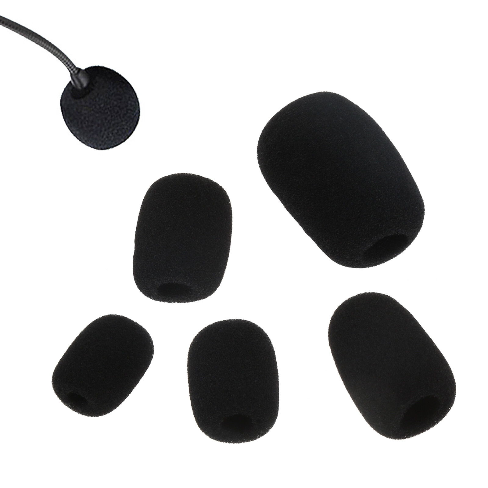 10Pcs Small Foam Mic Cover Replace Headset Foam Covers Windscreen ...
