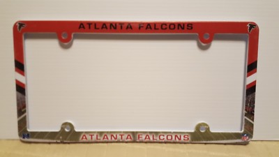 ATLANTA FALCONS AUTO PLASTIC LICENSE PLATE FRAME (NOT PERFECT LOOK AT ...