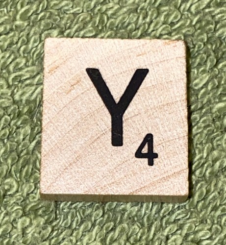 Hasbro 2001 Scrabble Replacement Parts Piece - Wooden “Y” Tile | eBay