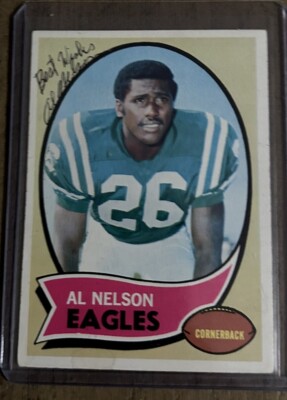 1970 Al Nelson Topps Hand Signed Auto Autograph Card Philadelphia ...