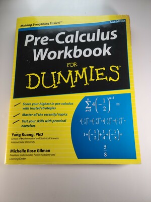 Pre-Calculus for Dummies 2nd Edition in Good Condition 9781118852811| eBay
