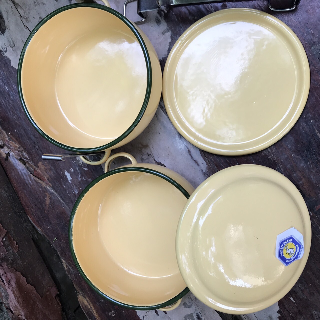 Thai Traditional Enamelware Tiffin Lunch Box Food Container Pinto Bento ...