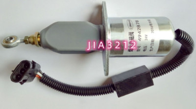 FOR 4942878 24V Fuel Shut Off Solenoid Valve 3415706 24V Cummins 6CT C8 ...