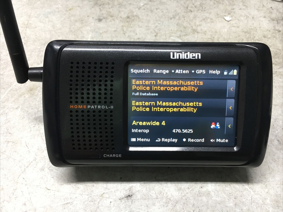 Uniden Home Patrol 2 Phase2 Touchscreen Digital Scanner Latest firmware ...