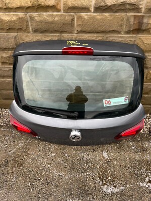 Vauxhall Corsa E 3 Door Complete Boot lid Tailgate Grey Z195 2015-2019 ...
