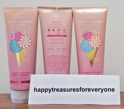 3 Bath & Body Works Fruity Sherbet Scoop Body Cream | eBay