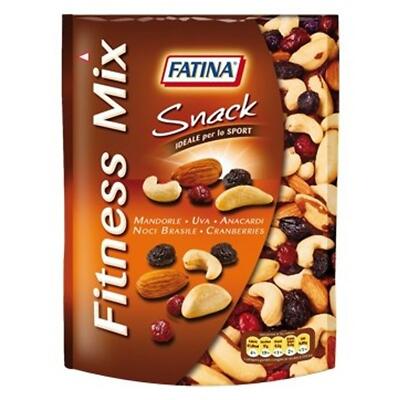 SNACK FITNESS MIX FATINA MIX FRUTTA SECCA MANDORLE UVA ANACARDI NOCI ...