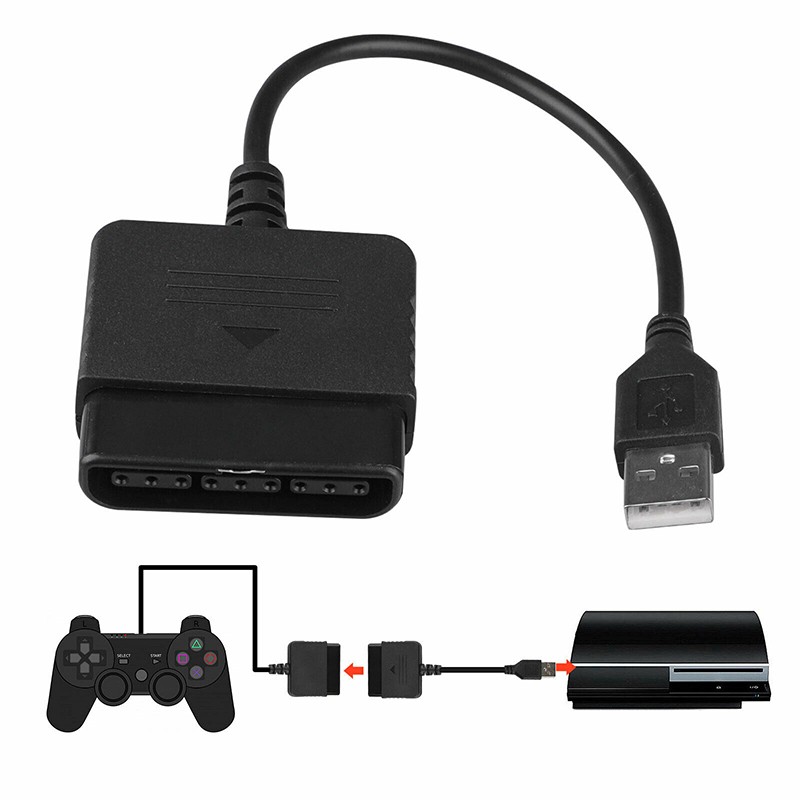 For PS2 to PS3 Controller Adapter PlayStation 2 to USB Cable for ...