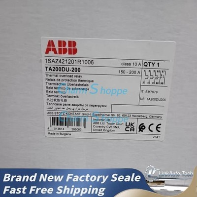 1PCS New ABB 150-200A TA200DU-200 Thermal Overload Relay Fast Shipping ...