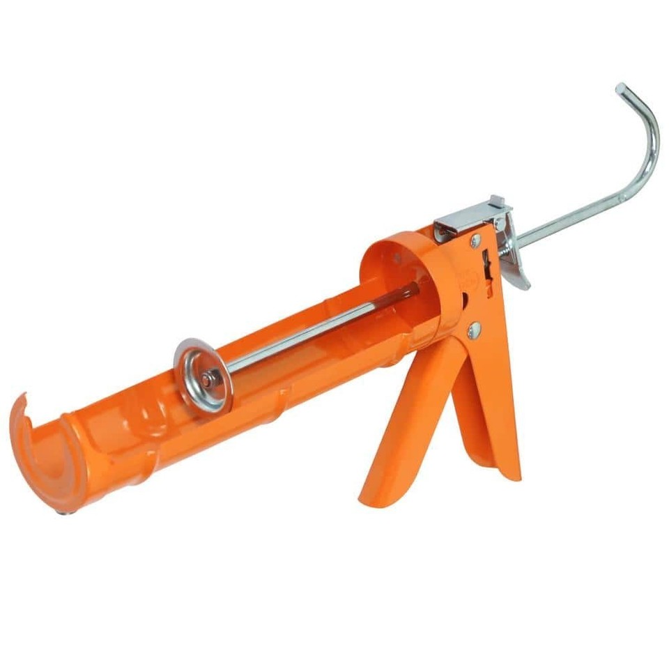 Dripless Smooth Rod Acrylic and Silicone Caulk Gun 10 oz Built-in Spout ...