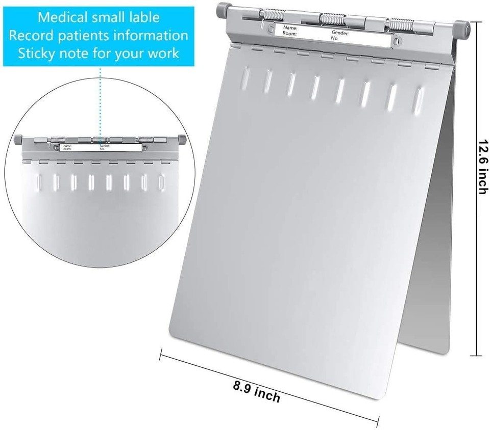 Metal Clipboard, Aluminum Heavy Duty Clipboard with Cover, Rust Dual ...