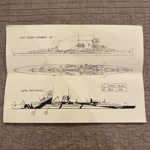 m15 Garage Kit Samek Model 1/700 Resin Kit German Navy Light Cruiser ...