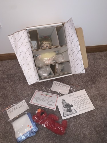 Danbury Mint Sesame Street Sleep Tight Elmo Porcelain Doll COA And Box ...