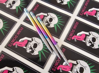 Punk Points "Psycho Darts Points - New 2025 - Rainbow / Pearl Colour ...