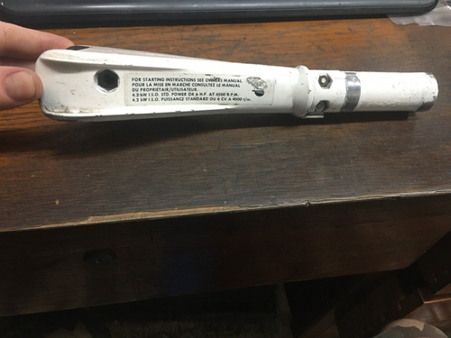 79 OMC EVINRUDE JOHNSON STEERING TILLER HANDLE 6HP 318213 | eBay