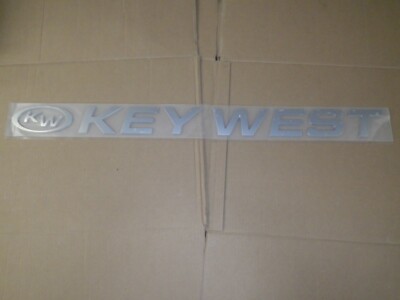 NEW OEM KEY WEST BOAT LETTER SET 3" CHROME PLASTIC LETTERS WITH LOGO | eBay