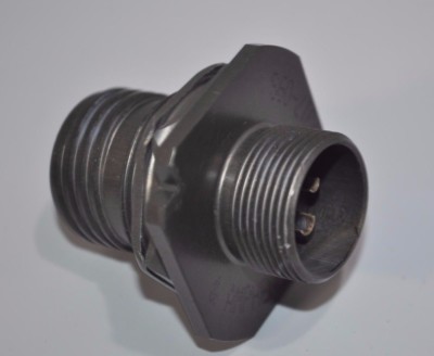 NEW Amphenol Heavy Duty Jam Nut Bulkhead 4-Pos Connector Part# 10 ...