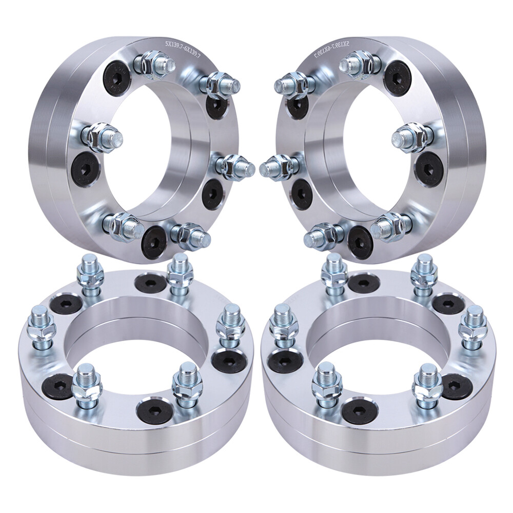 4PCS 5x5.5 To 6x5.5 | 5 To 6 Lug | 2" Thick Wheel Spacers Adapters For ...