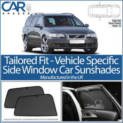 Volvo V70 Estate 5dr 01-07 CAR SHADES UK TAILORED UV SIDE WINDOW SUN ...
