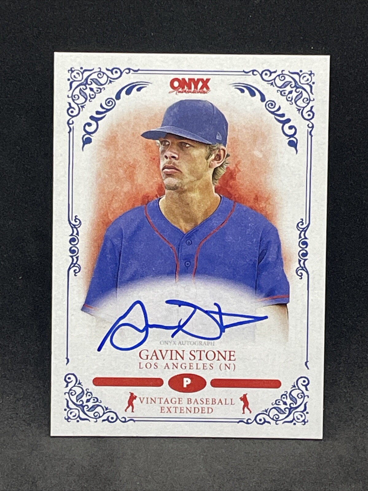 2022 Onyx Vintage Extended - Autographs Blue Ink #VAGS Gavin Stone (AU ...