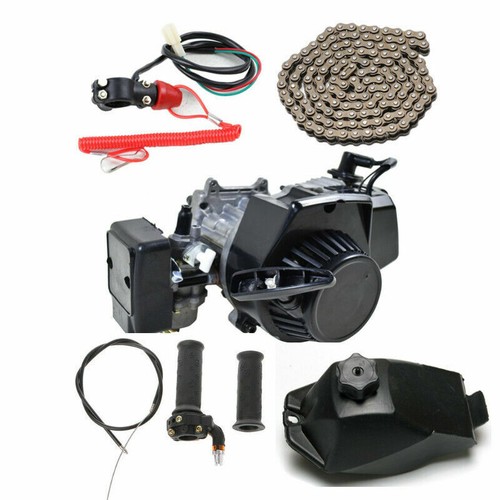 2 Stroke 47cc 50cc 49cc Engine Motor kit Pull Start for Dirt ATV Quad ...