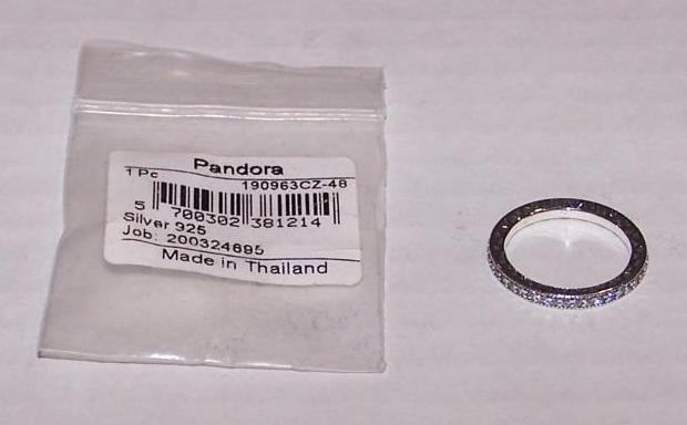 Pandora Sparkle & Hearts Ring - 190963CZ - Size 4 1/2 - New in Package ...