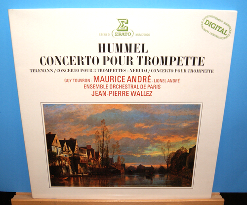33 LP Vinyl Record Album Hummel "Concerto Pour Trompette" Erato Label ...