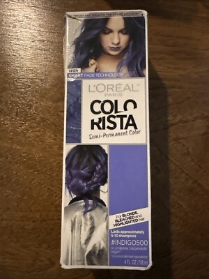 L'Oreal ColoRista Semi-Permanent Temporary Hair Color Indigo #500 | eBay