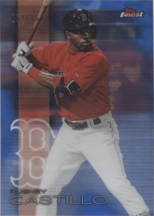 2016 Topps Finest - Rusney Castillo #87 Blue Refractor /150 for sale ...