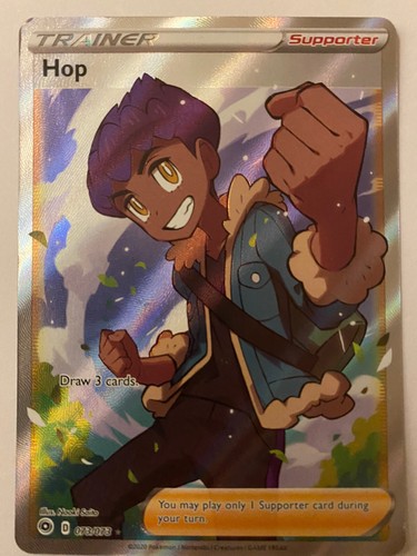 Hop 073/073 - Ultra Rare Full Art Trainer - Champions Path Pokemon Card ...